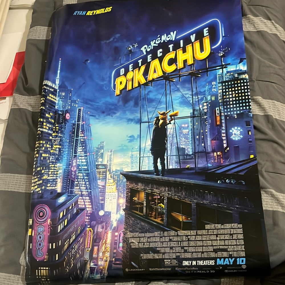 Detective Pikachu Pokemon 27x40 Movie Poster 2-Siding… - Gem